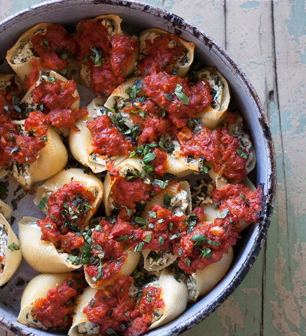 Ricotta and Spinach Stuffed Shells – Palachinka